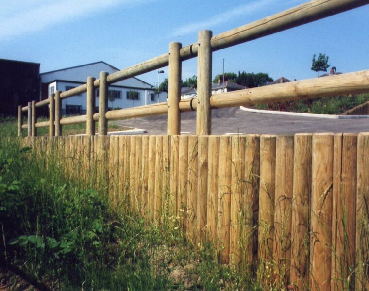 Log Walling - Procter Fencing & Security