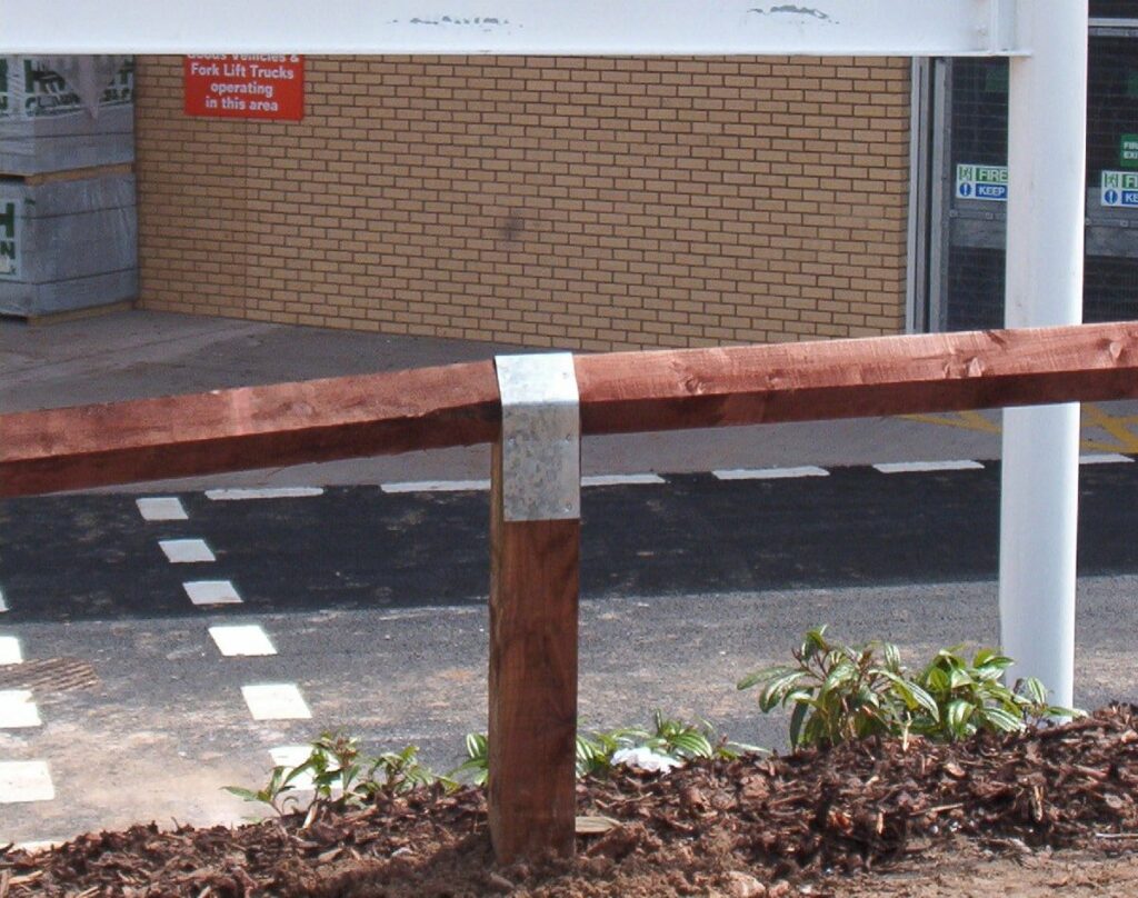 Timber Knee Rail Fencing - Procter Contracts